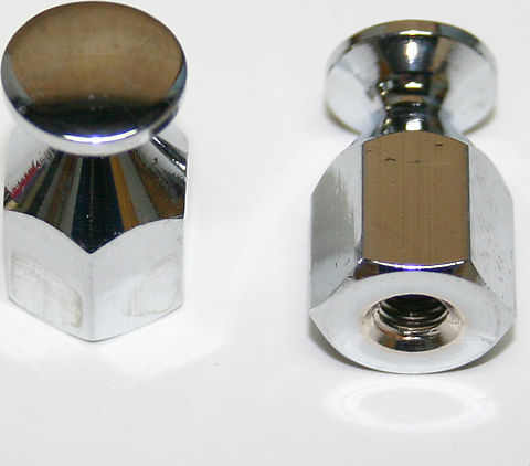 Chrome Bungee Nut Set/2 ~ 6mm x 1.00mm – Old Bike Barn