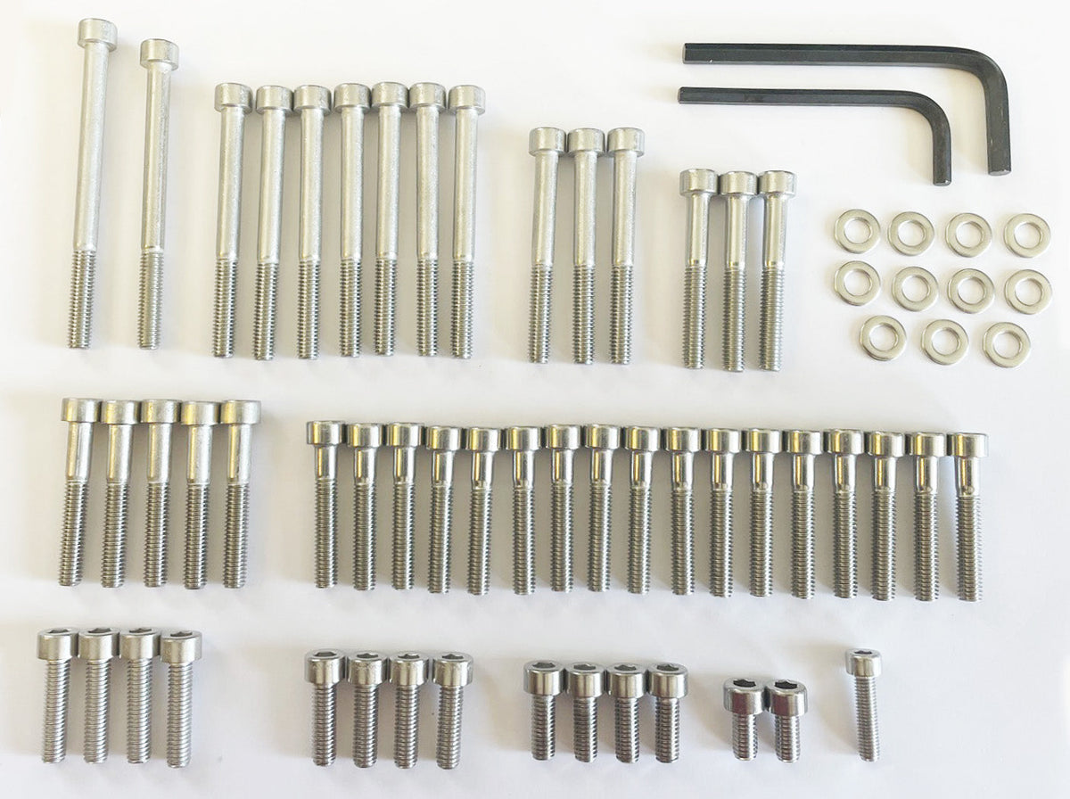 1977-78 CB550k / 1977 CB550F Engine Cover Bolt Set - 65 Pieces – Old ...