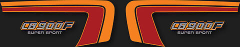 CB900F 1982 Side Panel Stripe & Logo Decal Set ~ Black Model – Old Bike ...