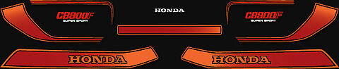 CB900F 1981 Complete Decal Set ~ Black Model – Old Bike Barn