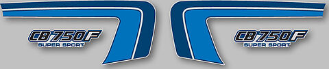 CB750F 1982 Side Panel Stripe & Logo Decal Set ~ Silver Model – Old ...
