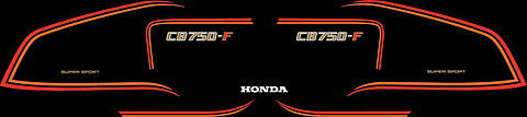 CB750F 1980 Decal Set ~ Black Model – Old Bike Barn